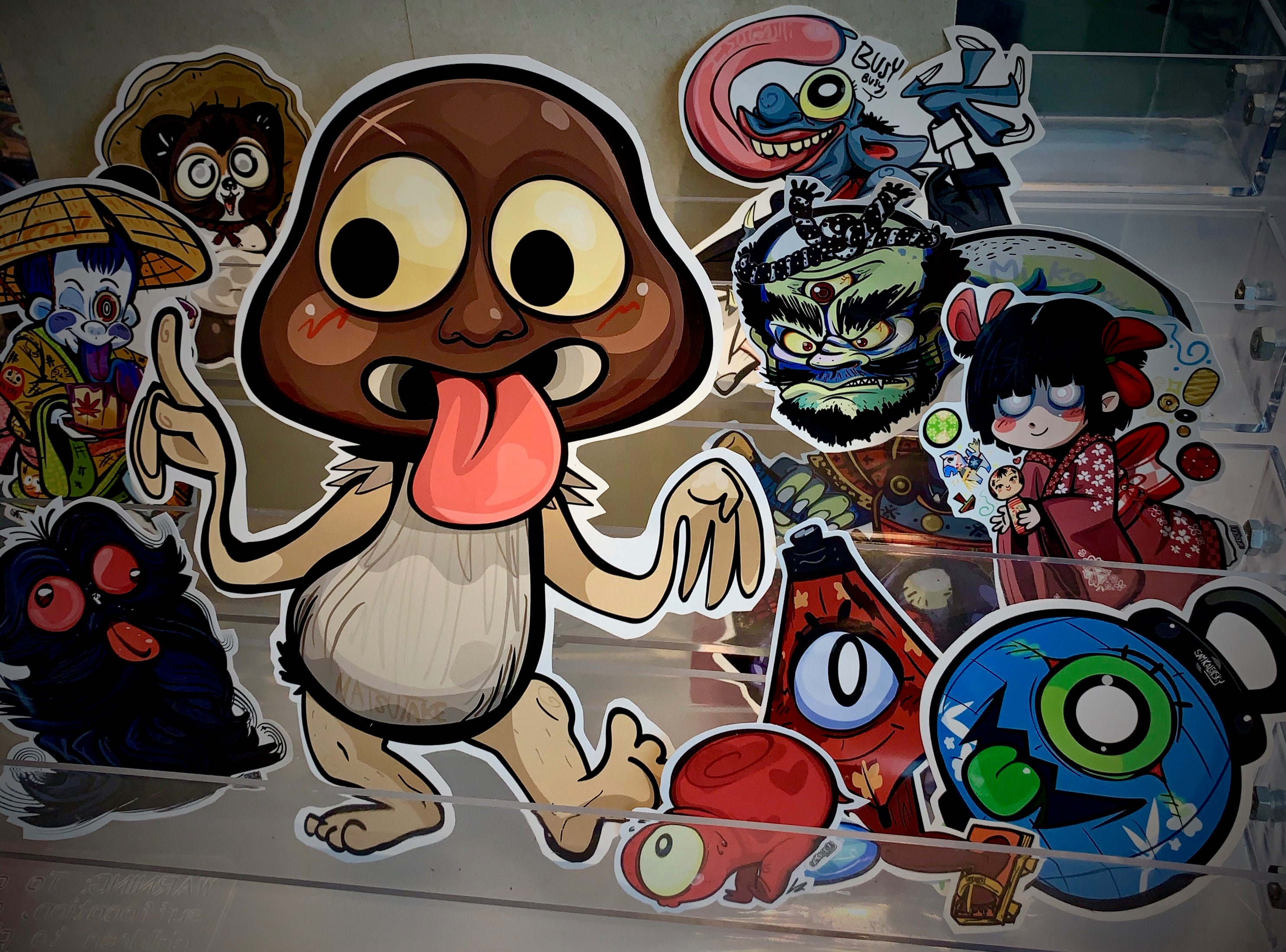Matsutake Sensei - Mushroom Monster – Yokai Sticker - Etsy Canada