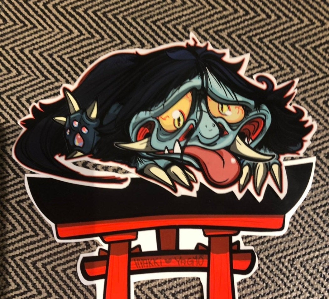 Otoroshi - Yokai Sticker - Etsy Canada