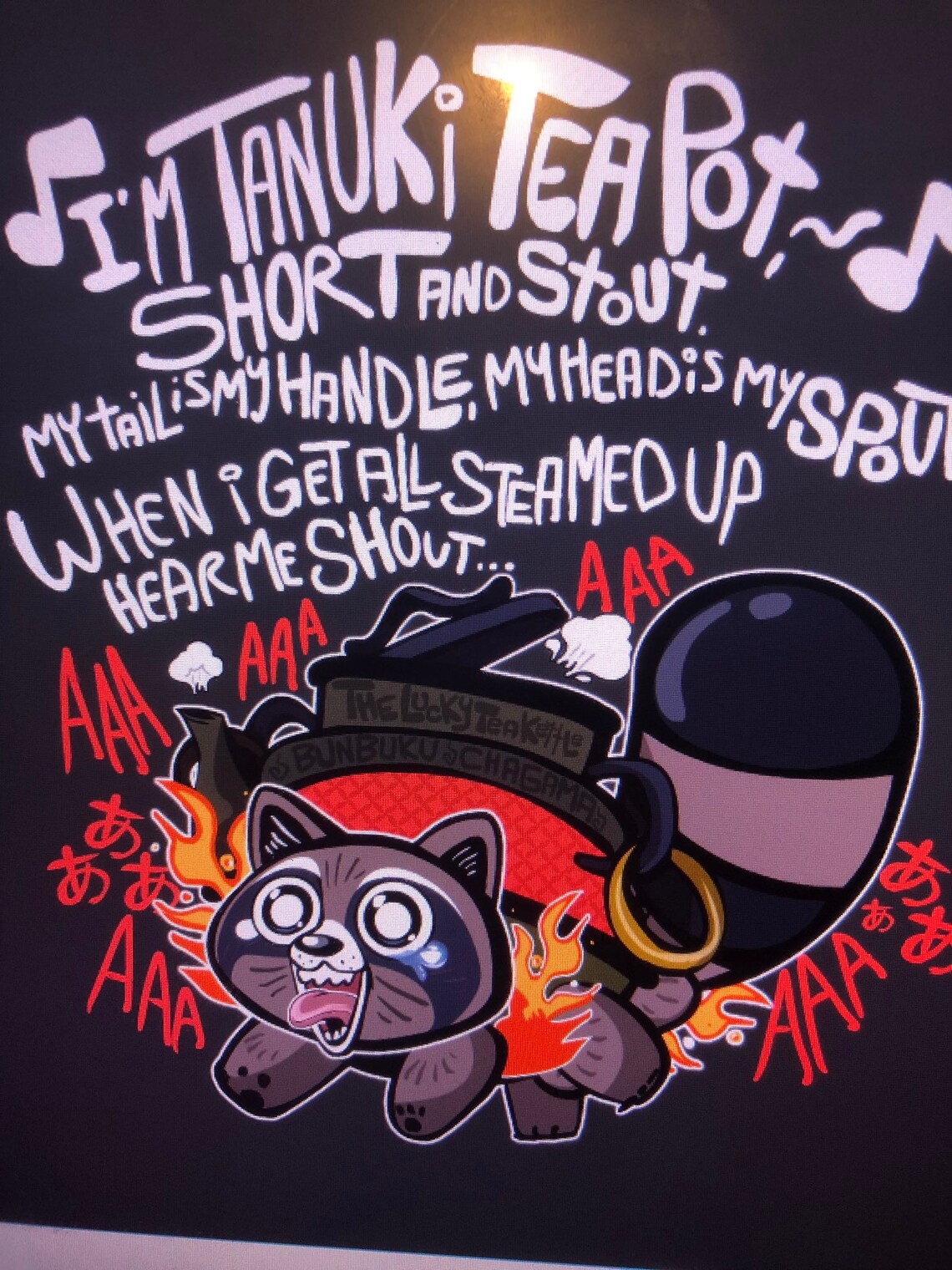 Bunbuku Chagama - Tanuki Teapot - Yokai Sticker - Etsy Canada