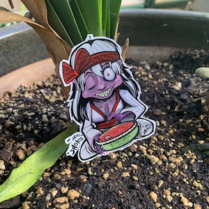 Azuki baba - « le hag de haricots » - autocollant yokai - Etsy France