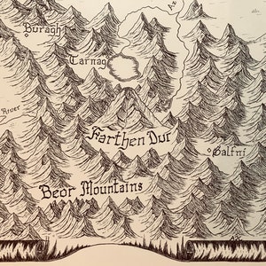 Hand-drawn Map of Alagaësia | Eragon - Etsy