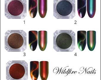 Chrome nail powder | Etsy