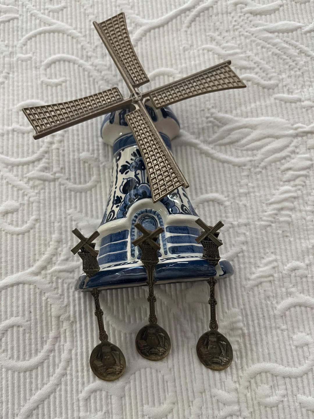 Vintage Delft Spoon Holder Windmill - Etsy