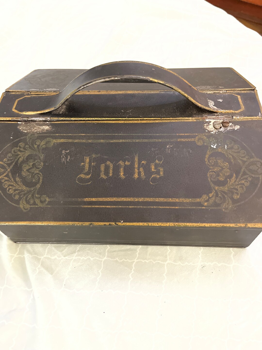 Victorian Farmhouse Antique Knife and Fork Urensil Box - Etsy