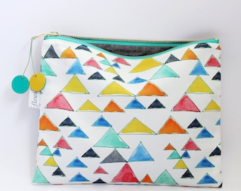 Triangle Zipper Pouch Triangle | Etsy