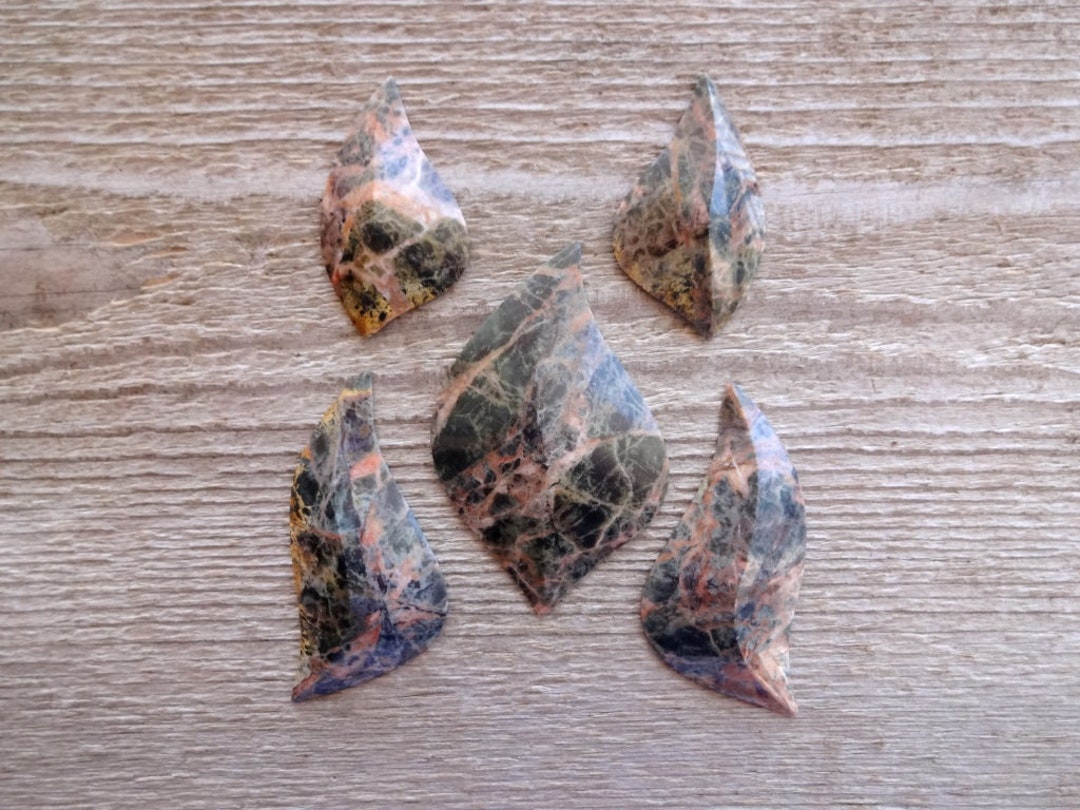 Rare Listwanite Cabochon, Rare Gemstone Faceted Cabochon Rhombus Shape ...