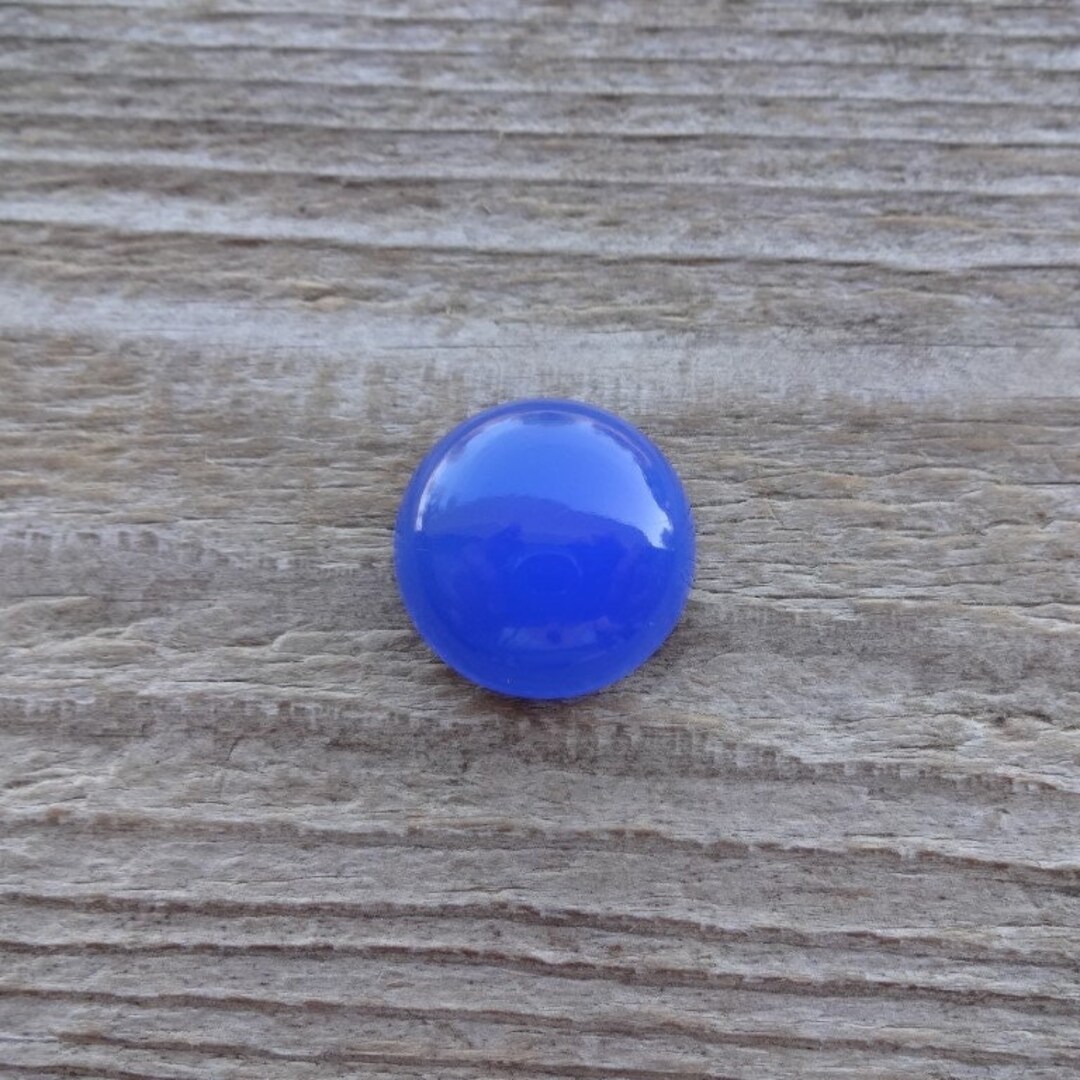 Blue Chalcedony Cabochon 20x5mm, Ring Size Cabochon, Blue Round ...