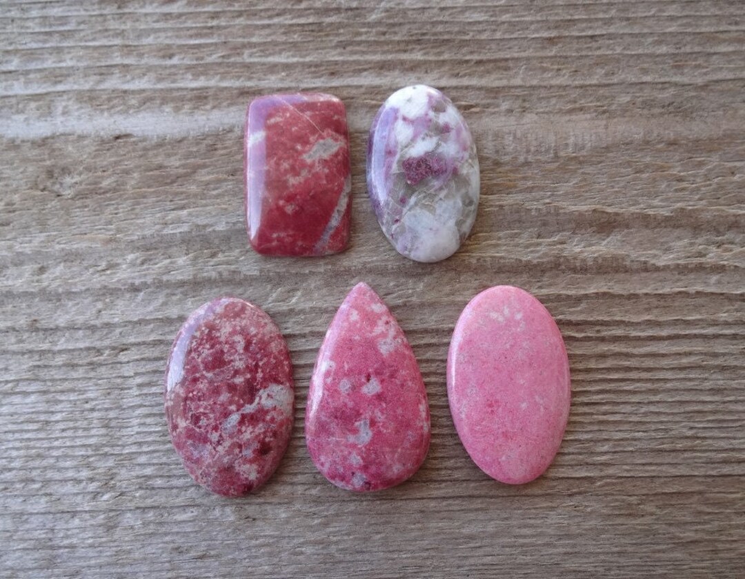 Pink Thulite Cabochon, Thulite Gemstone Cabochon, Thulite Cabochon ...