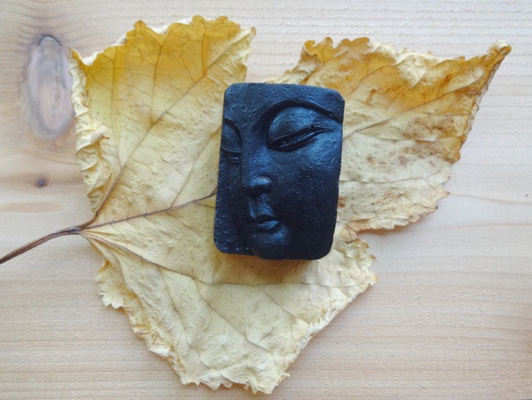 Set of 3 Shungite Buddha Black Glycerin Detox Homemade Small Soaps ...