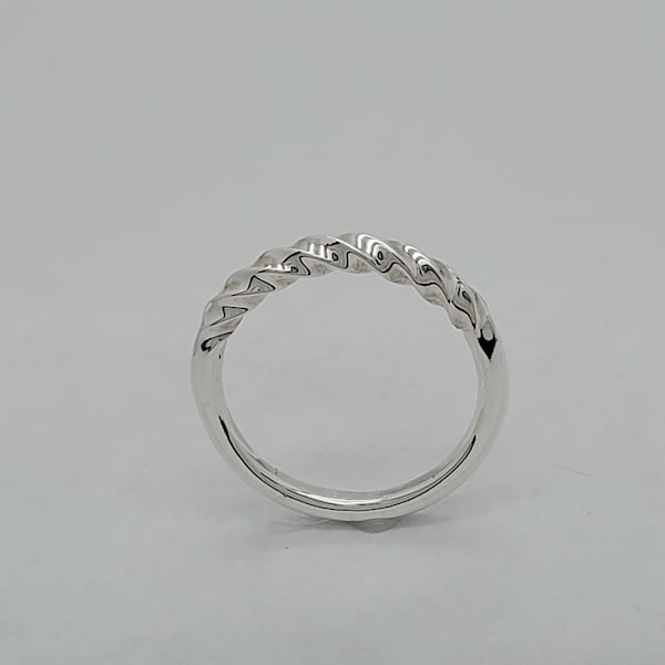 Silver Twisted Ring - Etsy