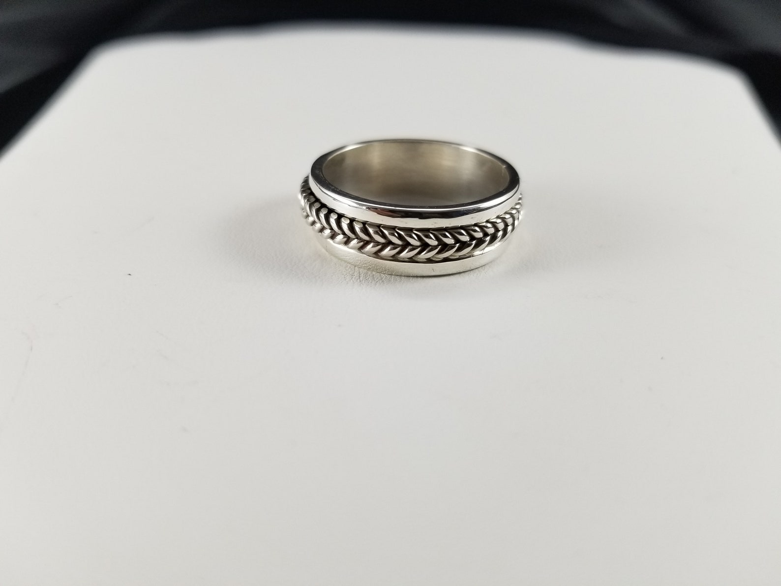 Silver Spinner Ring // Navajo Silver Ring // Navajo Jewelry // Silver ...
