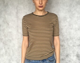 90s striped shirt | Etsy