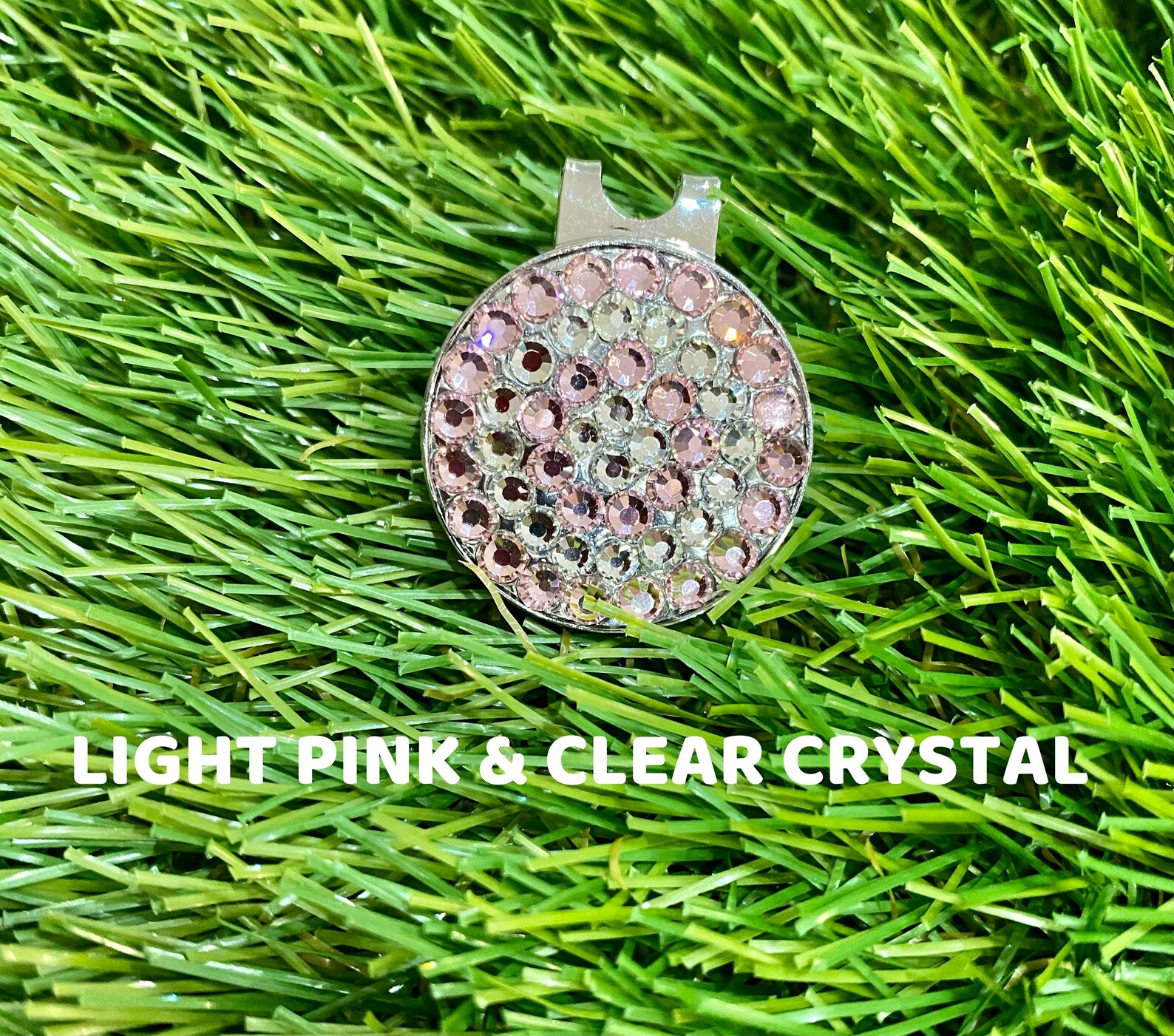 Crystal golf ball marker. Crystals sparkle.Ladies golf gift. | Etsy
