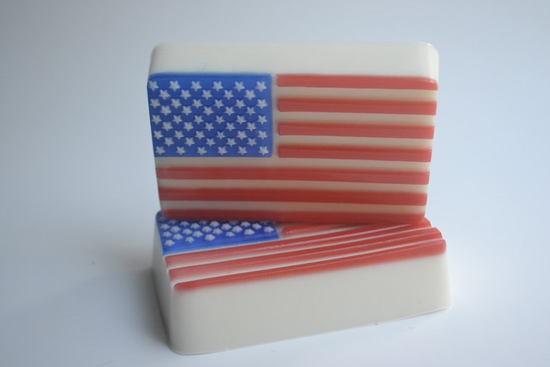 USA Flag Soap | 4th of July | Veterans | Red White Blue | America ...