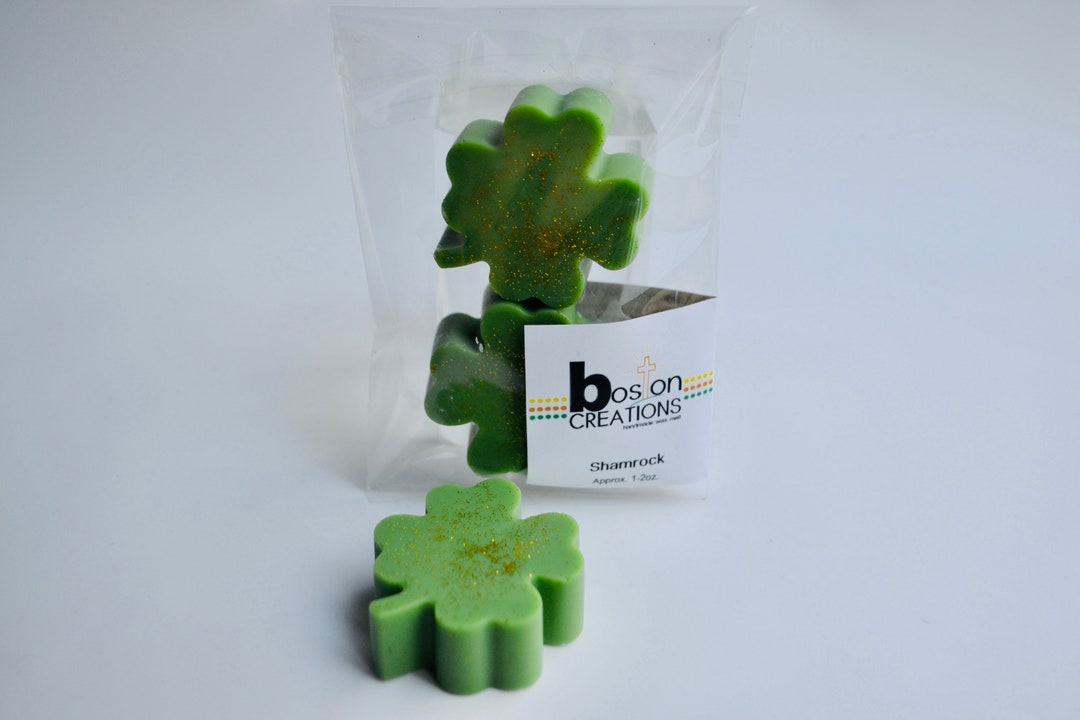 Shamrock Soy Wax Melt St. Patricks Day Clover Irish Green Lemon Citrus ...