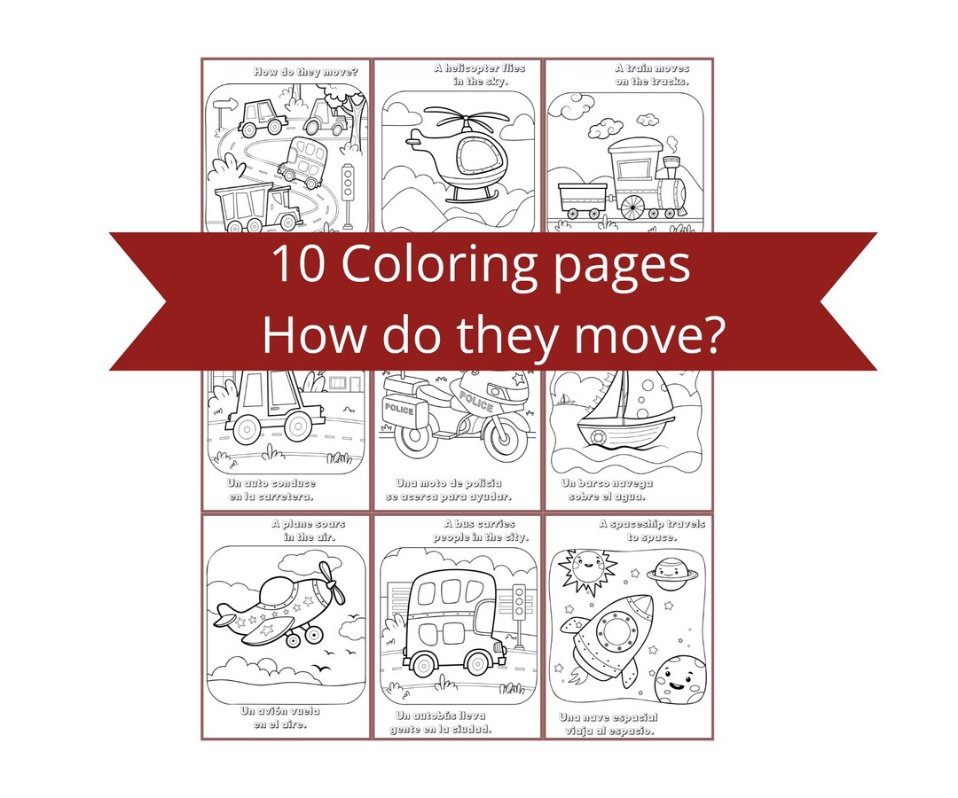 Coloring Book With Audio Libro Para Colorear Con Audio Learn English ...