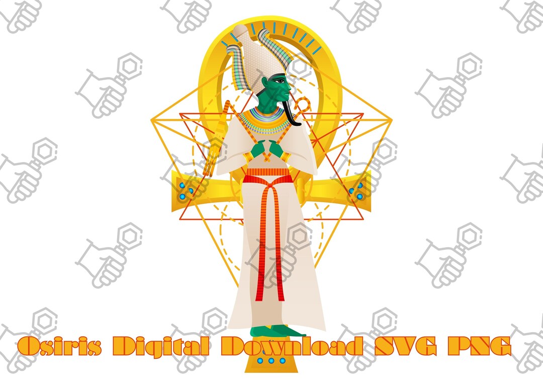 Osiris Egyptian Goddess Sacred Geometry Egypt Ankh SVG PNG Spiritual ...