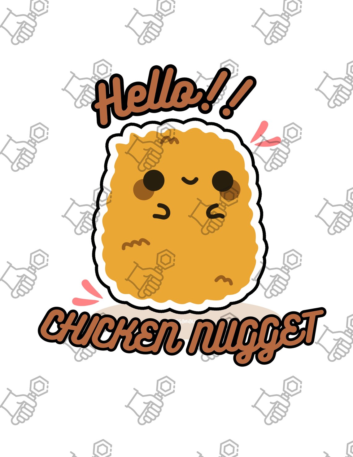 Chicken Nugget PNG SVG Sublimation Digital Art Download DIY T-shirts ...