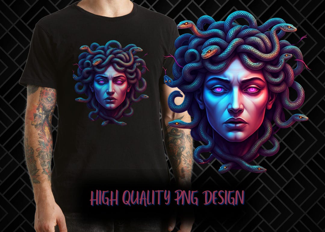 Psychedelic Trippy Medusa Designs, Cool T Shirt Designs for Men ...