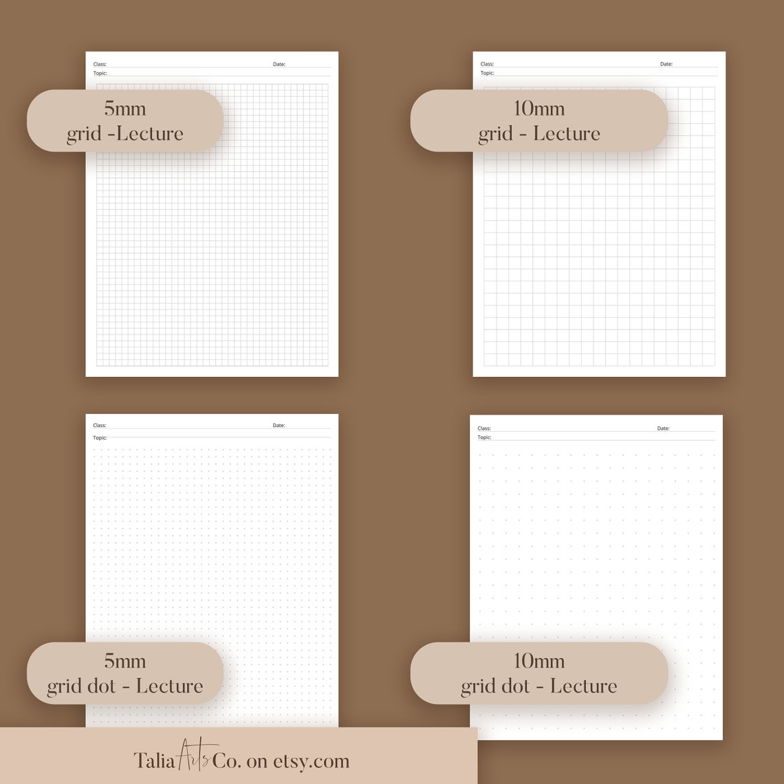 Notetaking Digital Paper Template | Ipad, Tablet, Goodnotes, Notability ...