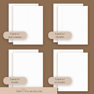 Notetaking Digital Paper Template | Ipad, Tablet, Goodnotes, Notability ...