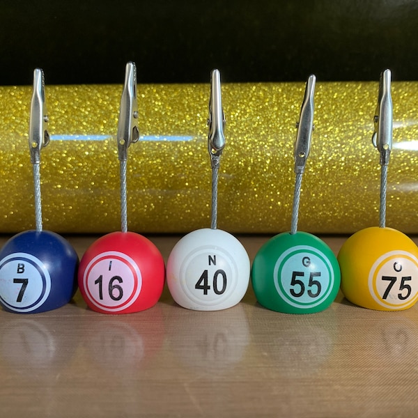 Bingo Ball Ticket Holder - Etsy