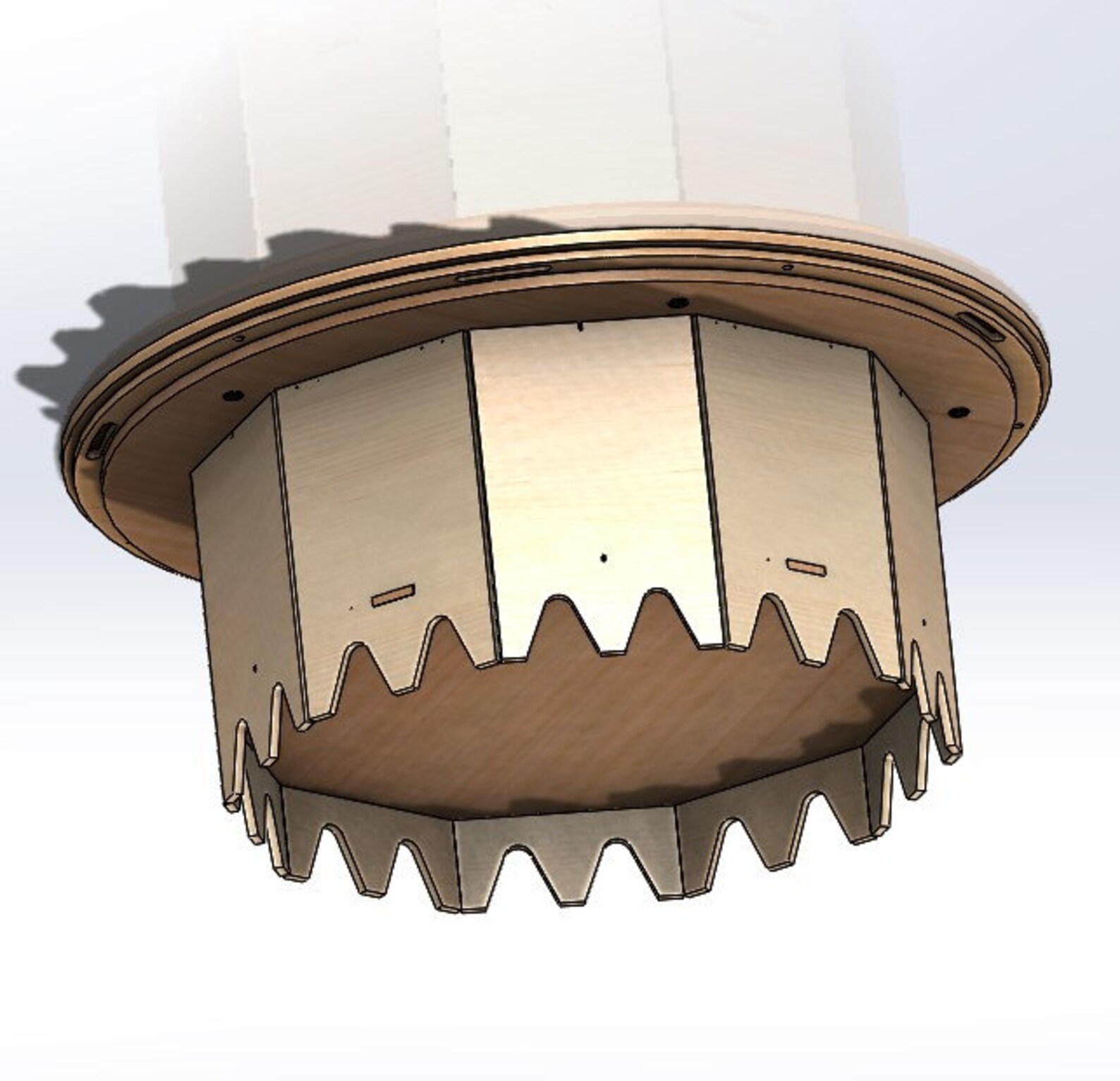 Wood Rotating Dining Table Design Plan diameter 2m V1 - Etsy