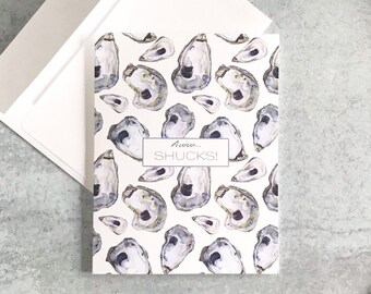 Oyster Thank You Cards Aww Shucks Thank You Thank You Stationery ...