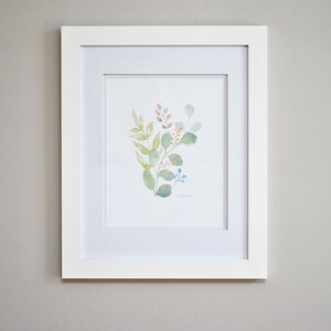 Eucalyptus Bundle Watercolor Art Printable, Digital Download - Etsy