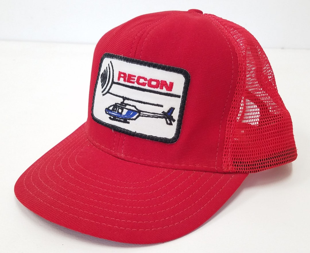 Vintage Helicopter Recon Adjustable Trucker Hat - Etsy