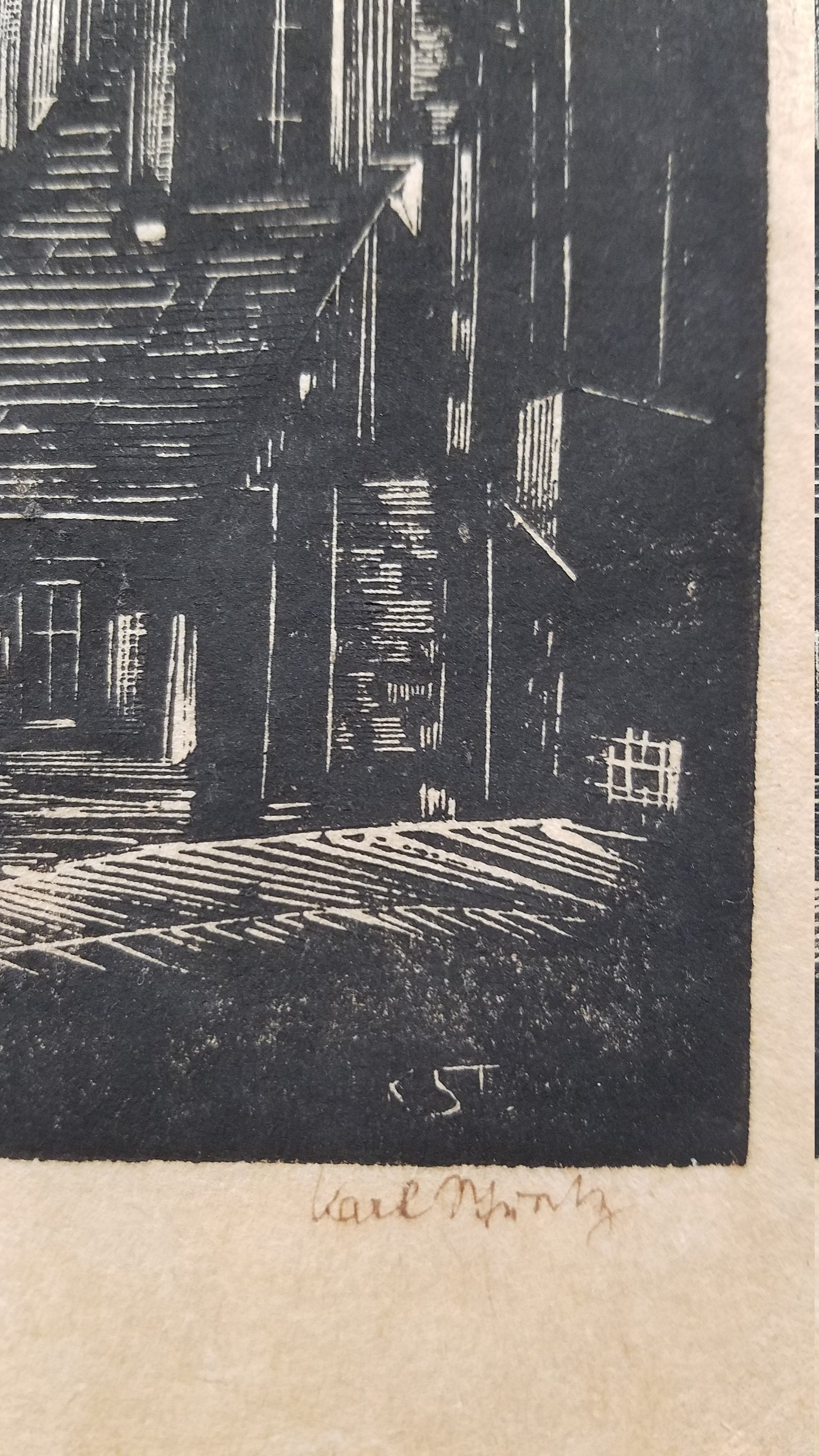 Vintage Woodcut of a Gothic German Church German Expressionist - Etsy