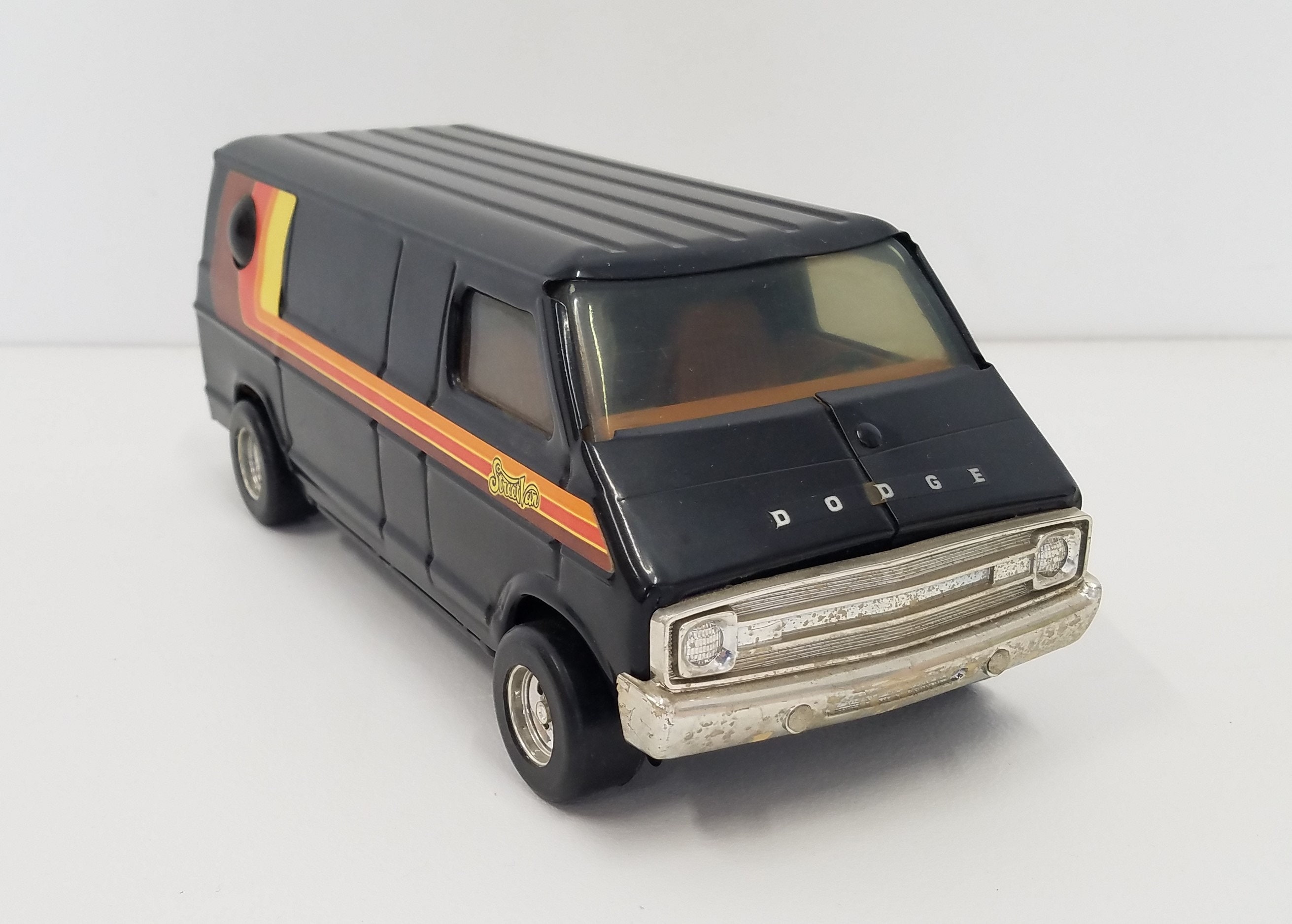 Vintage 1970s Ertl Dodge Street Van With Bubble Window and Black and ...