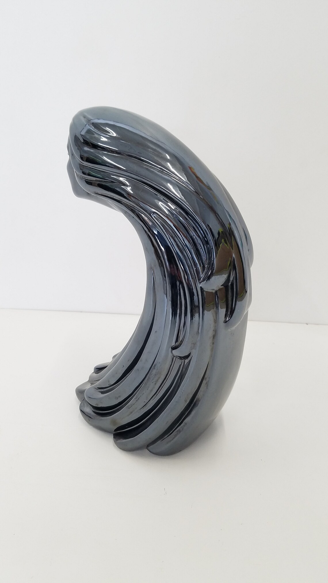 Vintage Art Deco Windswept Woman Sculpture Sittre Ceramic - Etsy