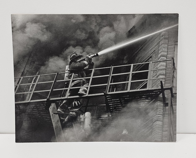 Vintage Original Thomas K. Wanstall Firefighting Photograph - Silver ...