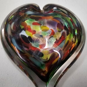 Vintage Handblown Glass Heart Confetti Glass Heart Studio Glass - Etsy