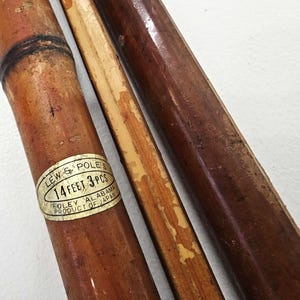 Vintage Lew's Cane Fishing Pole: 14 Ft, 3-piece, Kyushu Japan - Etsy