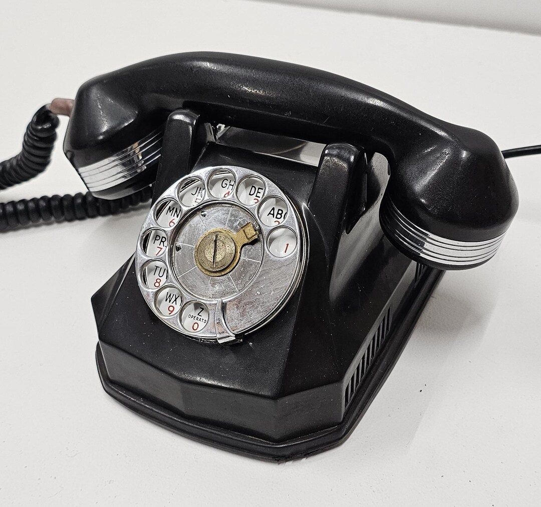 Vintage Phillips Rotary Monophone - Art Deco Phone - Etsy
