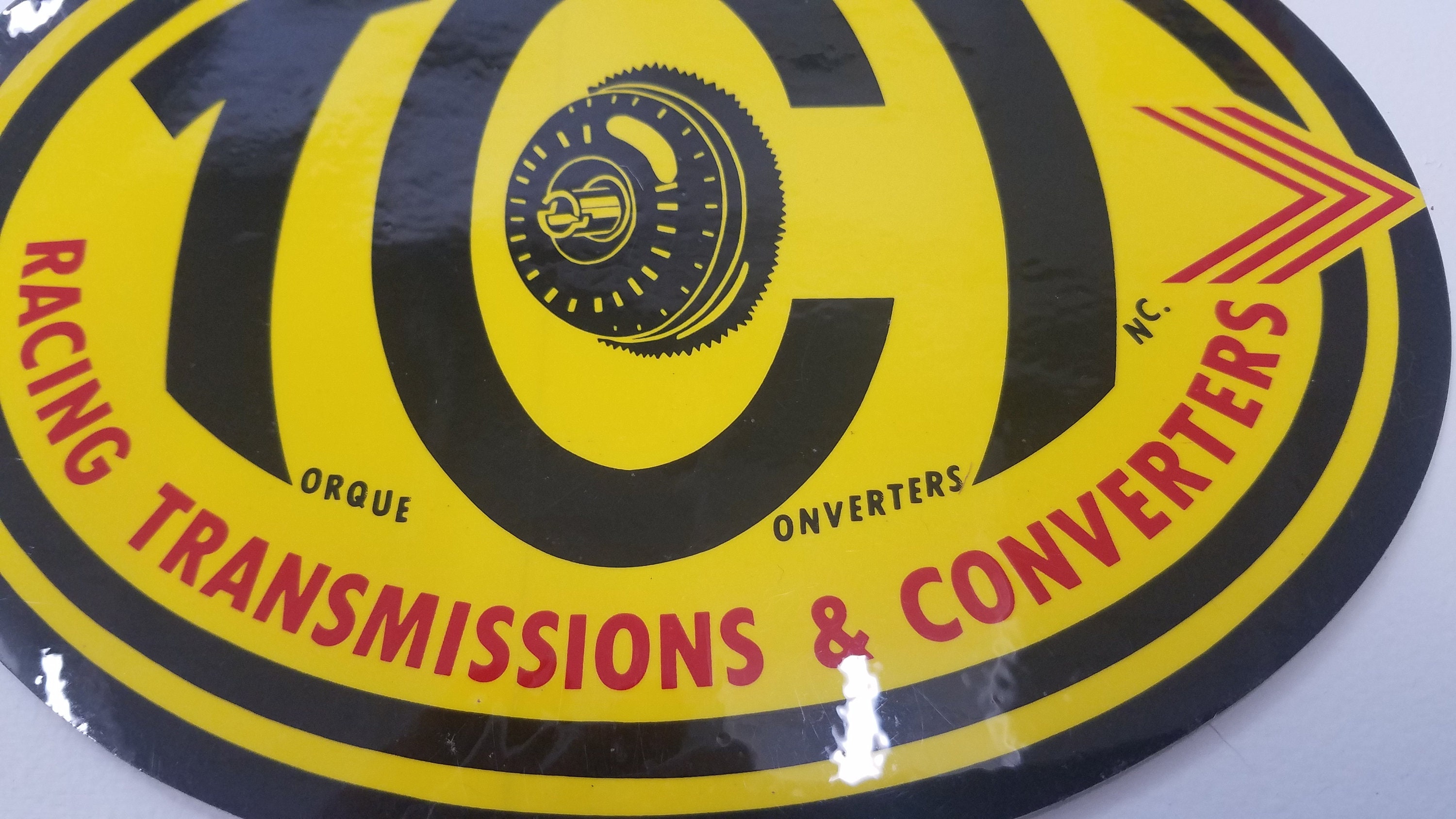 Vintage 1970's TCI Torque Converter Stickers LARGE Car Racing ...