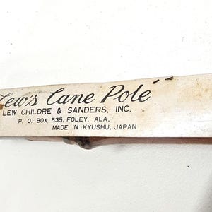Vintage Lew's Cane Fishing Pole: 14 Ft, 3-piece, Kyushu Japan - Etsy
