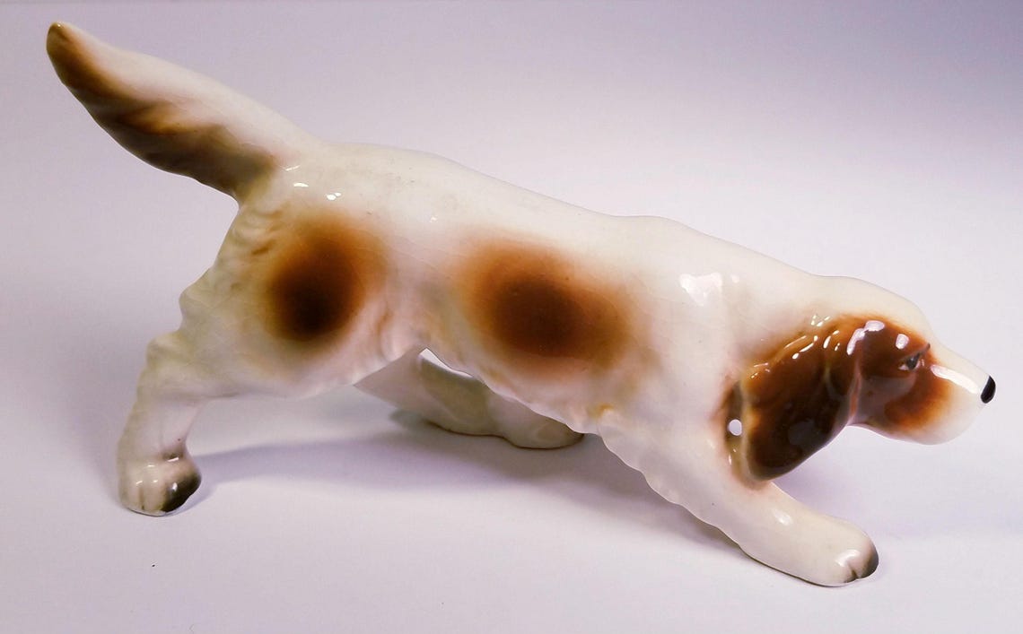 Vintage Ceramic Pointer Dog Made in Japan - Etsy