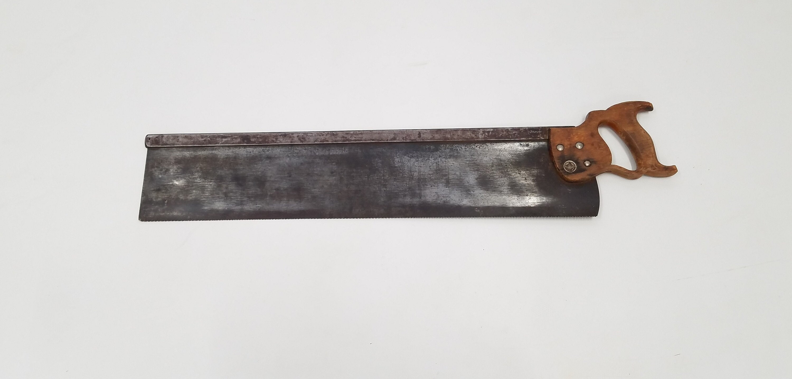 Vintage Henry Disston and Sons Mitre Box Saw - Warrented Cast Steel ...