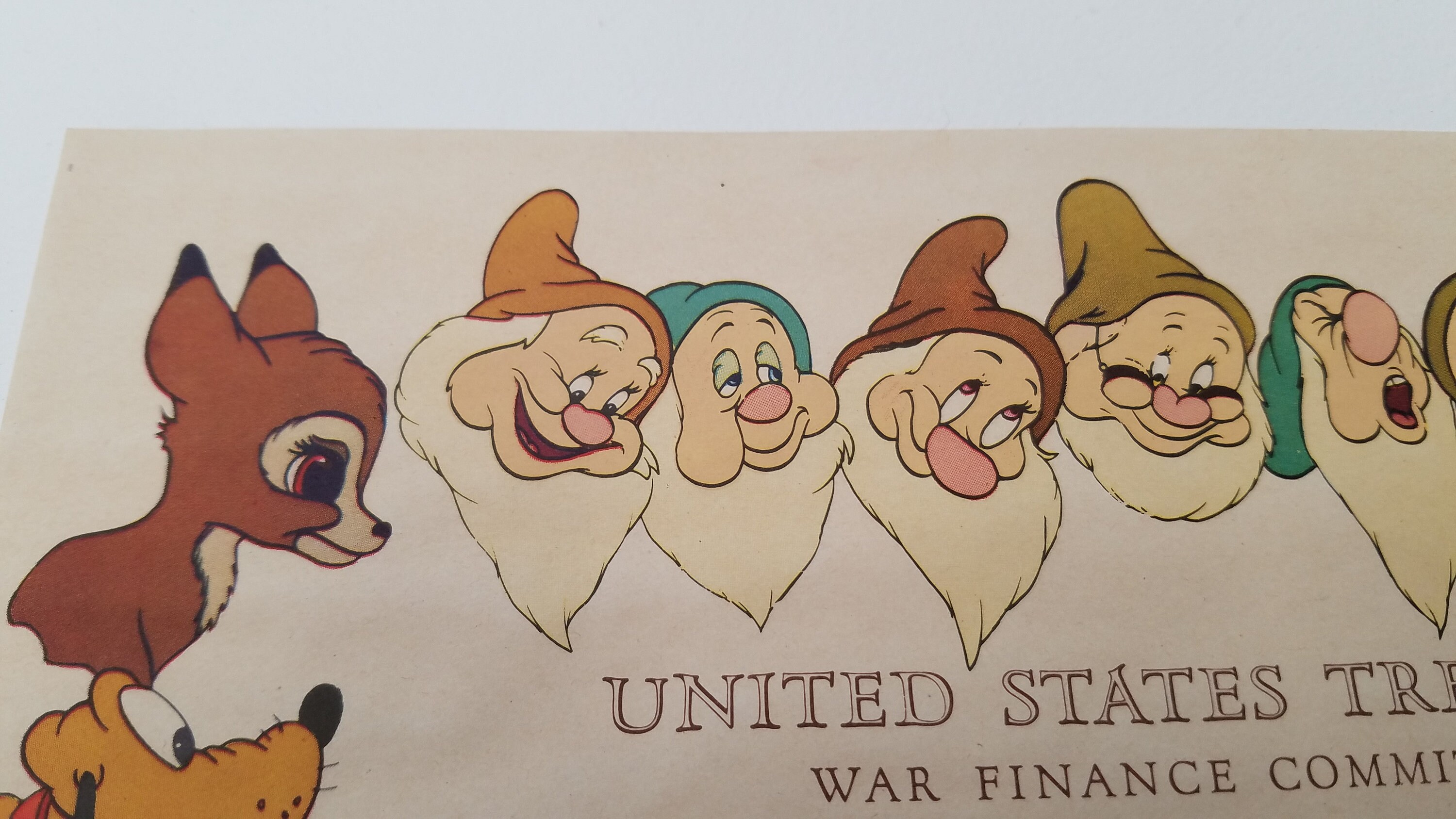Vintage 1944 Walt Disney United States Treasury War Finance Committee ...