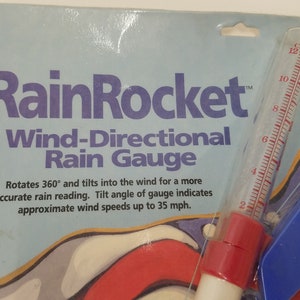 Vintage Rain Rocket Wind-directional Rain Gauge B&L Industries - Etsy