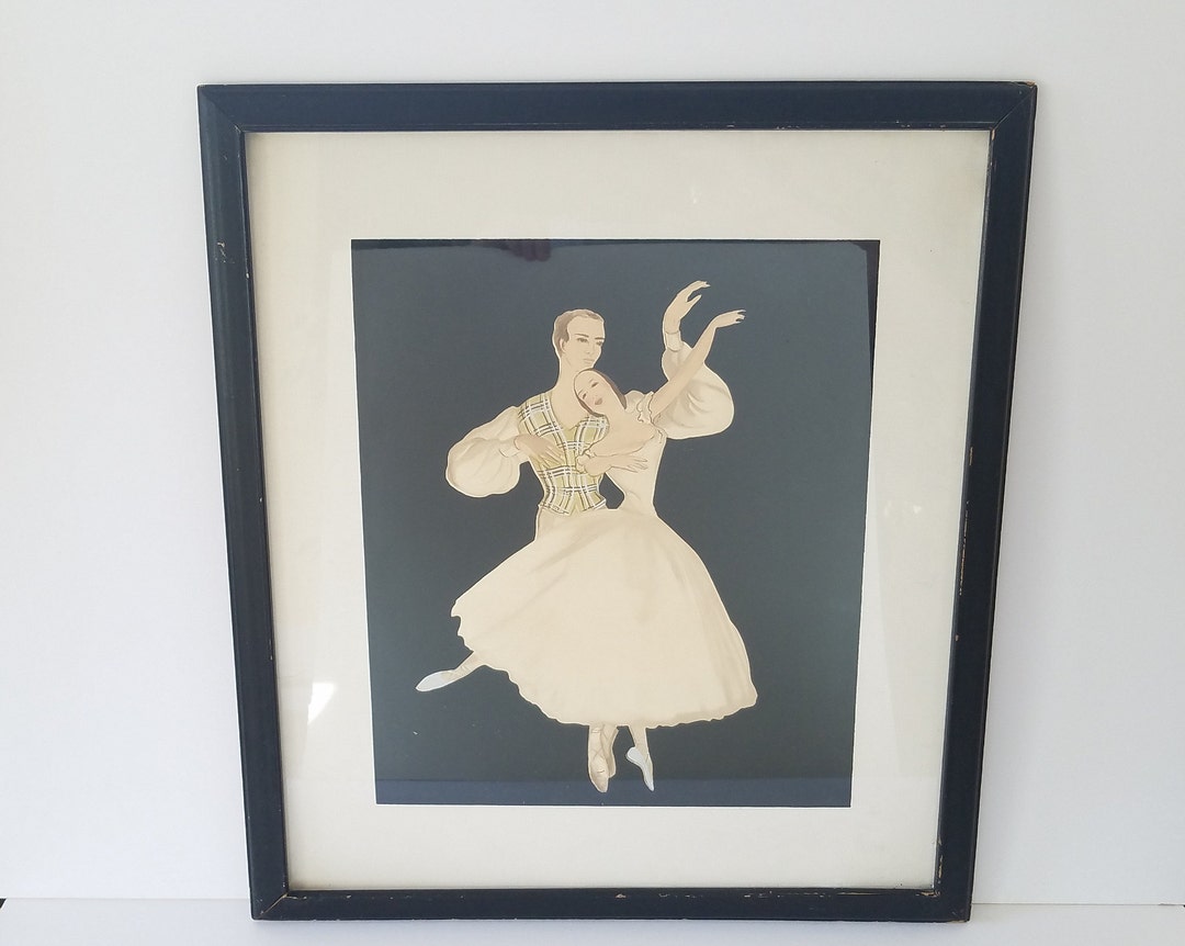 Vintage Hand Colored Bernard NYC Screengraphed Ballet Print - Etsy