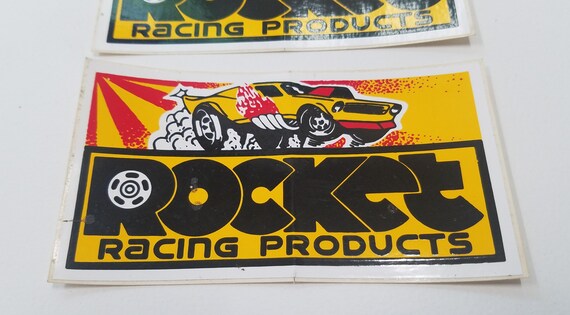 Two Vintage Rocket Car Racing Products Stickers Muscle Car - Etsy