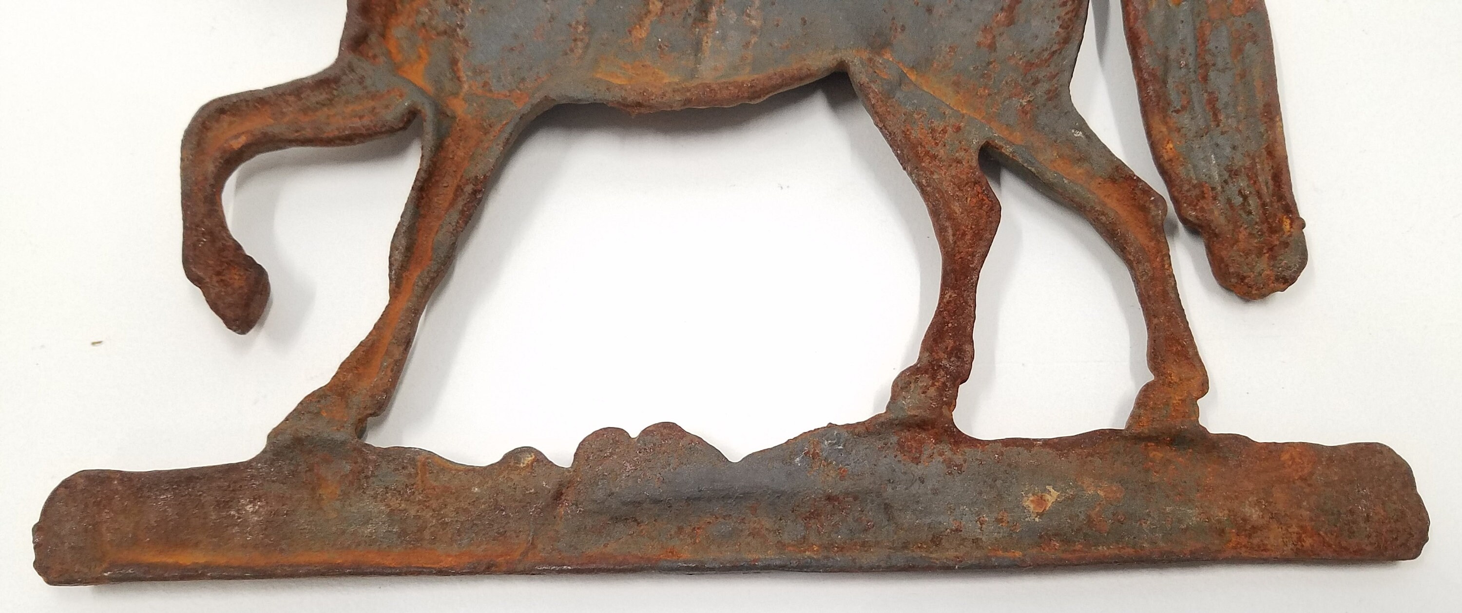 Vintage and Rare Cast Iron Horse and Putti Sculpture Livery Stable Sign ...