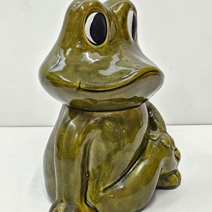 Vintage Neil the Frog Ceramic Cookie Jar LARGE - Etsy