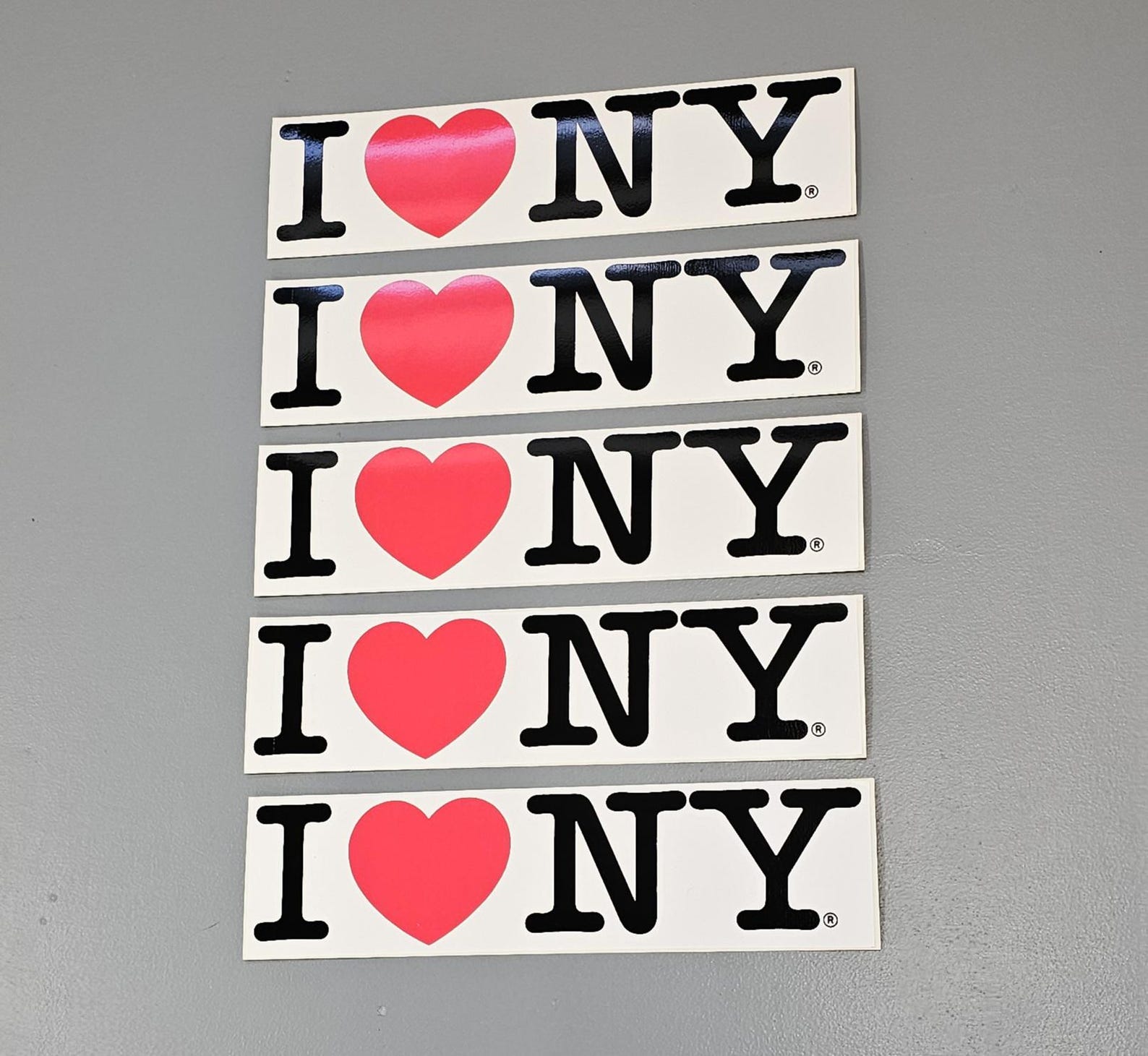 Vintage I Love New York Bumper Sticker - Set of 5 - Etsy