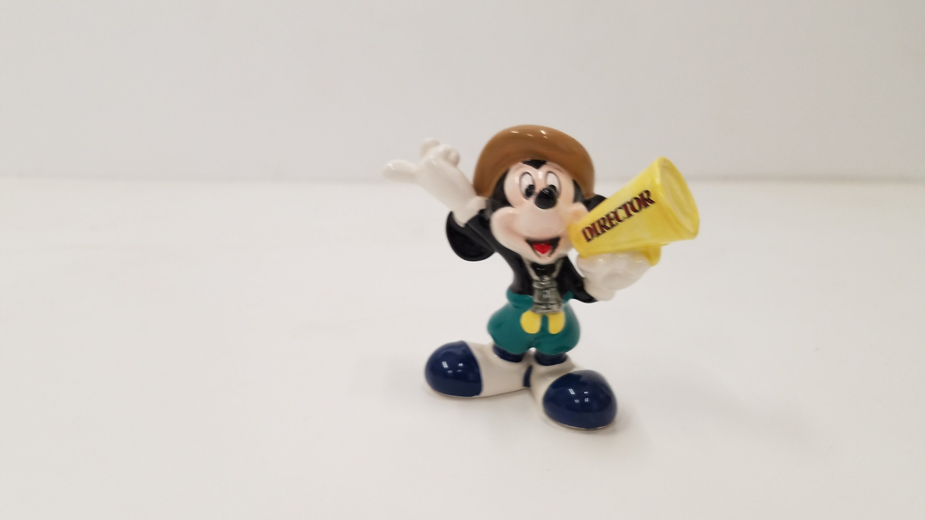 Vintage Walt Disney Mickey Mouse Director Figurine Made in - Etsy