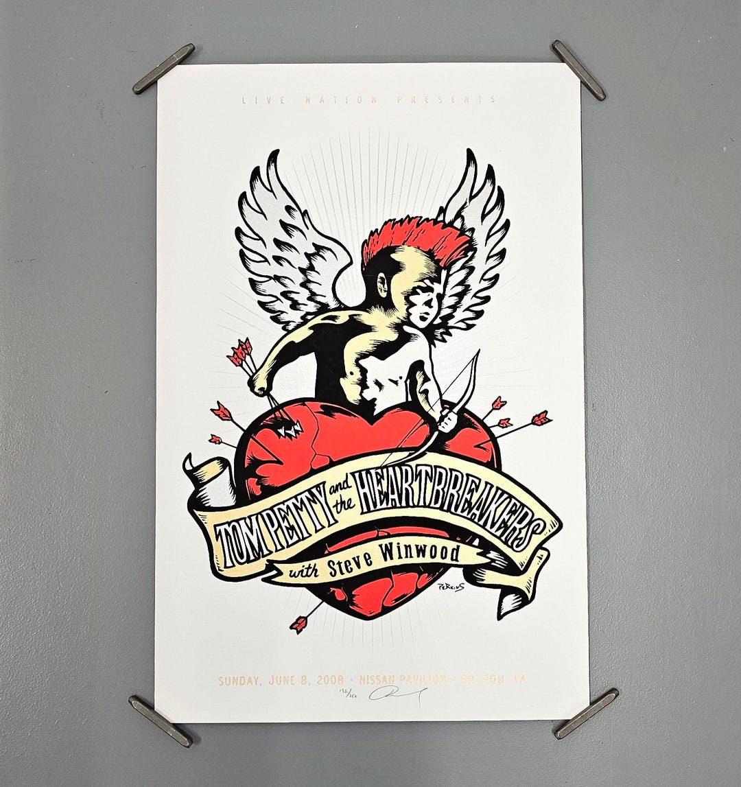 Original Tom Petty and the Heartbreakers Screenprint Concert Poster by ...
